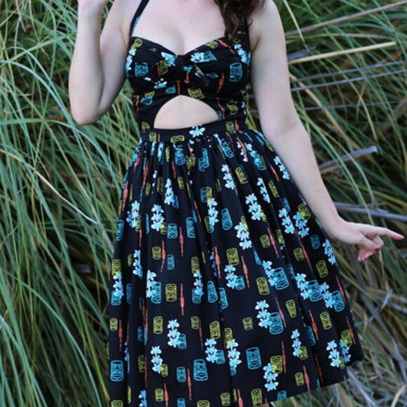 Pinup Couture | Dresses | Pinup Girl Clothing Renee Dress In Tiki | Poshmark